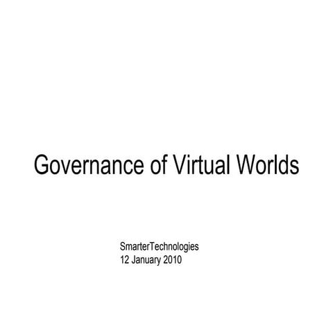 User needs and legally ruled collaboration in the VirtualLife virtual ...