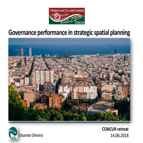 Governance performance in strategic spatial planning | PPT