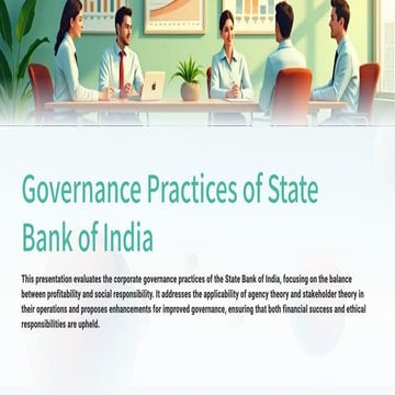Corporate Governance at State Bank of India (SBI) | PDF