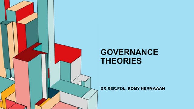 Good Governance : Origin, concepts and components | PDF