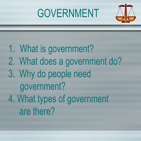 Government - types, functions, stucture, | PPT
