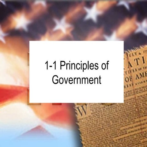 Government ch. 1 - principles of gov't | PPT