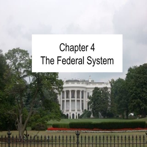 Government ch. 4 - federalism | PPT