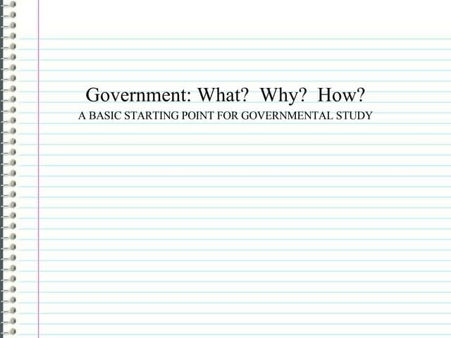 Map of US Government | PPT