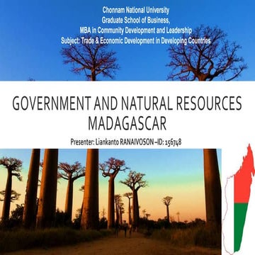 Government and natural resources - Madagascar case study | PPTX