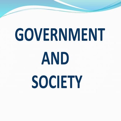 Government and society | PPTX