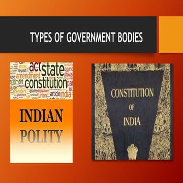 Government bodies of India | PPTX