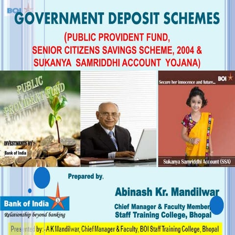 Government Deposit Schemes in India | PDF