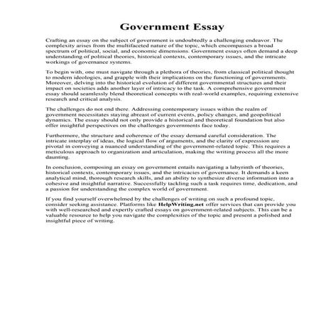 Government Essay. Edexcel Government and Politics - US Congress Short ...