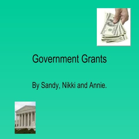 Government Grants Powerpoint | PPT