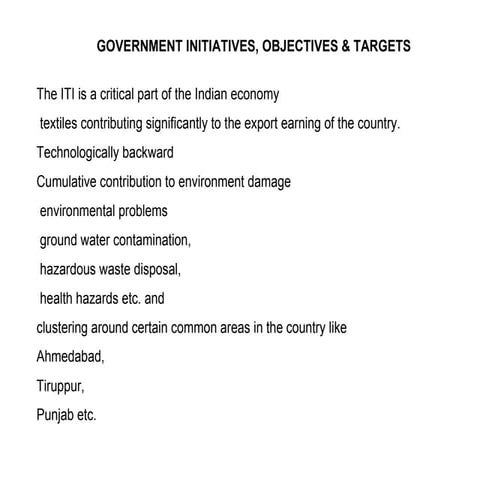 Government initiatives | PPT