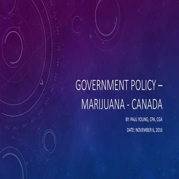 Pitch for legalization of Cannabis | PDF