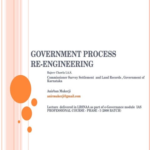 Government Process Re-engineering | PPT