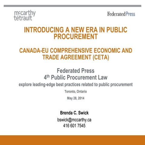 Canada's Government Procurement | PDF