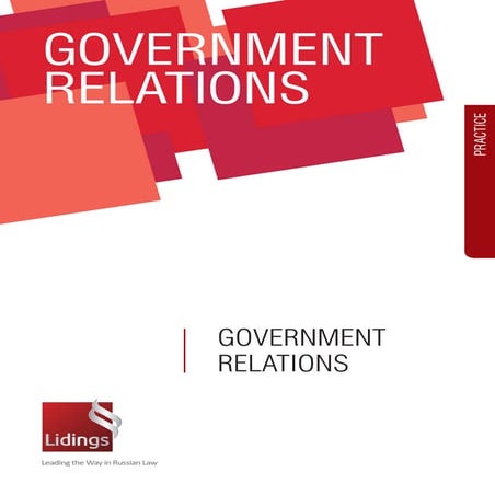 Lidings' Government Relations Practice | PDF