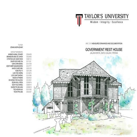 Government Resthouse Drawings | PDF