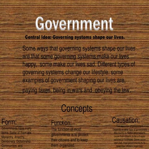 Government summative assessment | PPTX