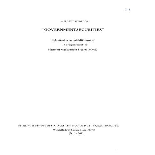 Government securities | DOC