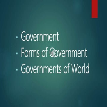 Governments of world | PPTX