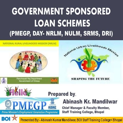 Government Sponsored Loan Scheme | PDF