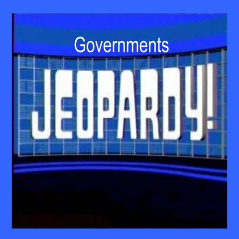 Governments review jeopardy | PPTX