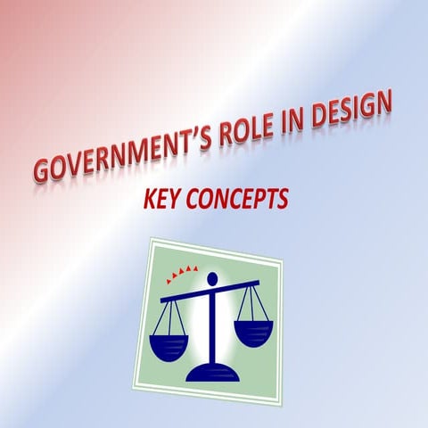 Government’s Role in Design | PPTX | Environment | Science