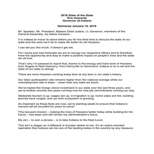 Melina's mayoral speech | PDF
