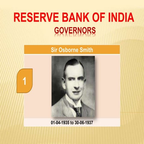 Reserve Bank of India - Governors | PPTX