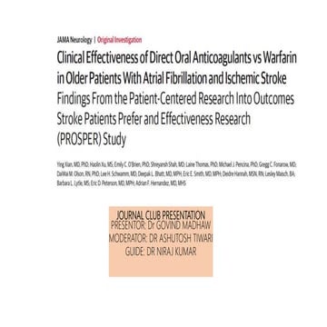PROSPER trial journal club | PPT