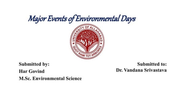 Environment calendar 2011 | PPT