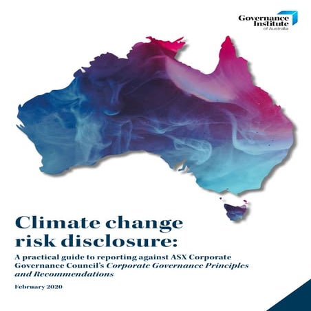 Climate change risk disclosure | PDF