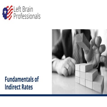 Govology Webinar: Fundamentals of Indirect Rates | PPT