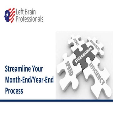Govology Webinar: Streamline Your Month-End/Year-End Process | PPT