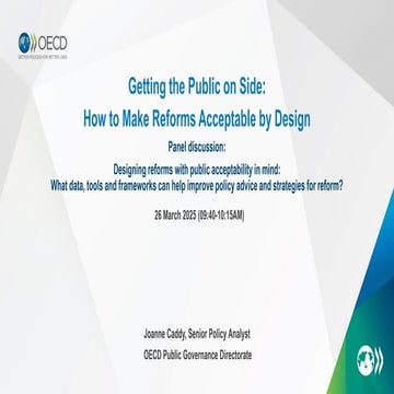 Getting the Public on Side: How to Make Reforms Acceptable by Design ...