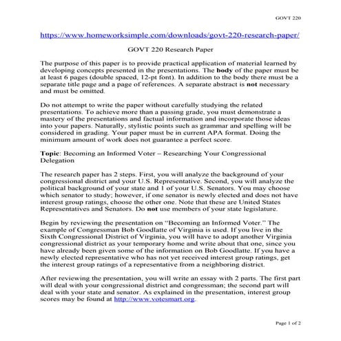 Govt 220 research paper liberty | DOC
