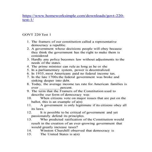 Govt 220 test 1 Liberty | DOCX
