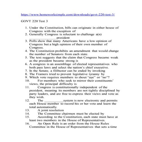 Govt 220 test 3 Liberty | PDF