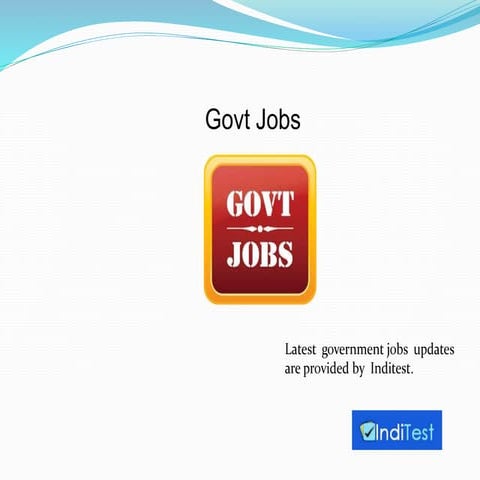 Govt jobs | PPT
