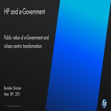 Government transformation and HP | PPT