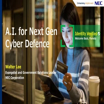 NEC Public Safety | Govware 2018 AI for Next Gen Cyber Defence by ...