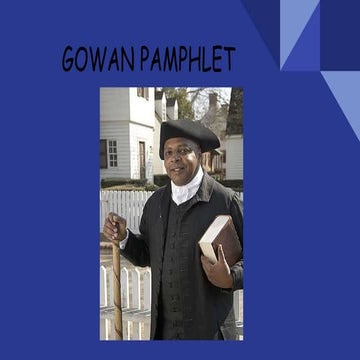 Gowan pamphlet jenny | PPT