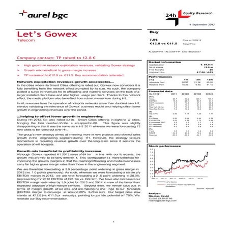 GOWEX coverage analysis by Aurel BGC sept 2012 | PDF