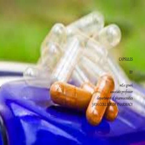 Capsules ppt | PPTX