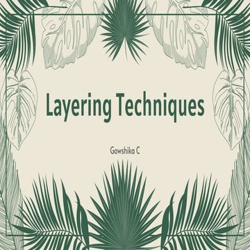 Layering techniques in botany, its types | PPTX