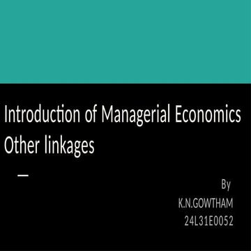 GOWTHAM(PPT).pptx managerial economics mba | PPT