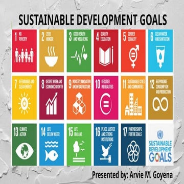17 Goals Of Sustainable Development presentation | PPTX
