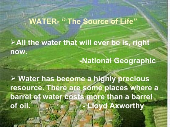 Watershed Management, it's importance and management practices | PPT