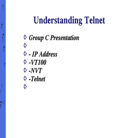 Telnet | PPT