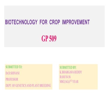 Genetically modified blue rose | PPTX