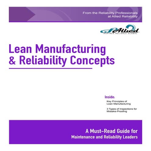 Principles of Lean Maintenance | PPTX